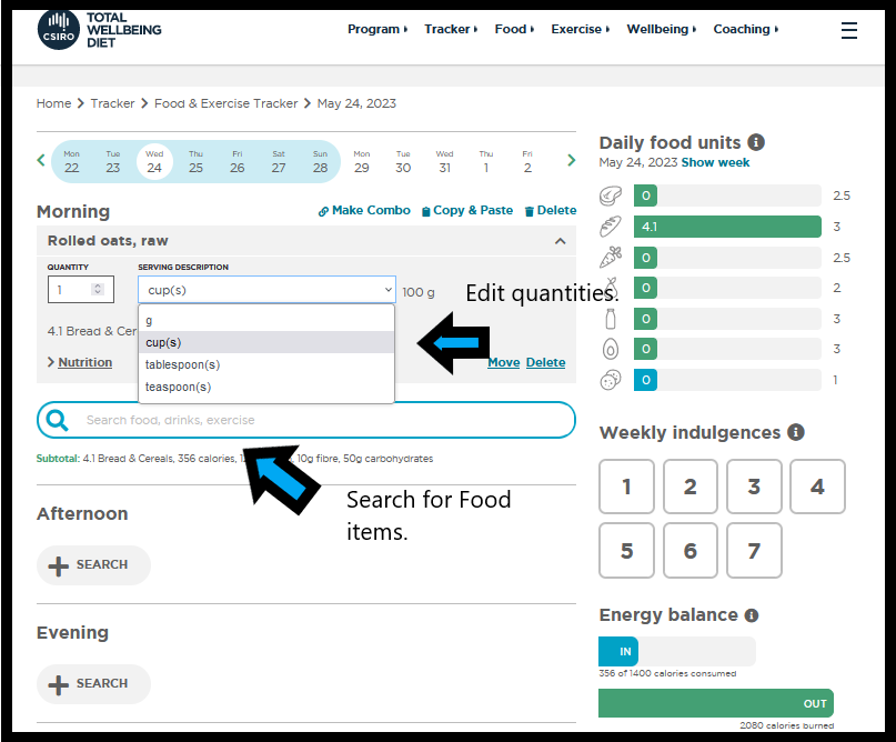How to- Food Tracker